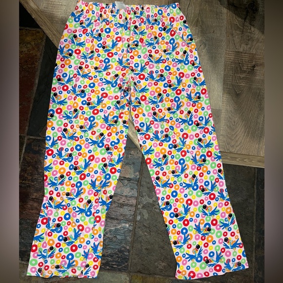 Kelloggs | Pants | Kelloggs Froot Loops Pants Xl Pink Blue Stretch Tie ...